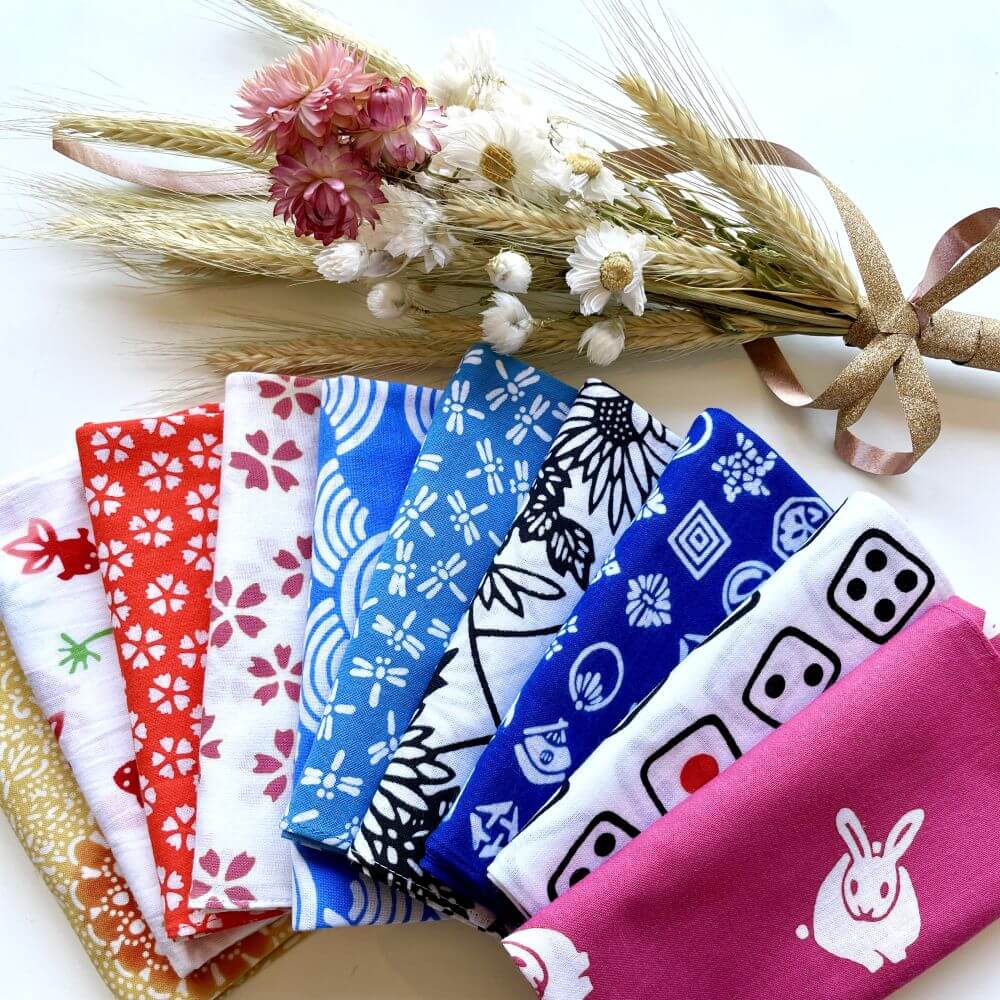 Japanese Handkerchiefs – Dyed & Gauze Styles Made in Japan – Chidori Japan